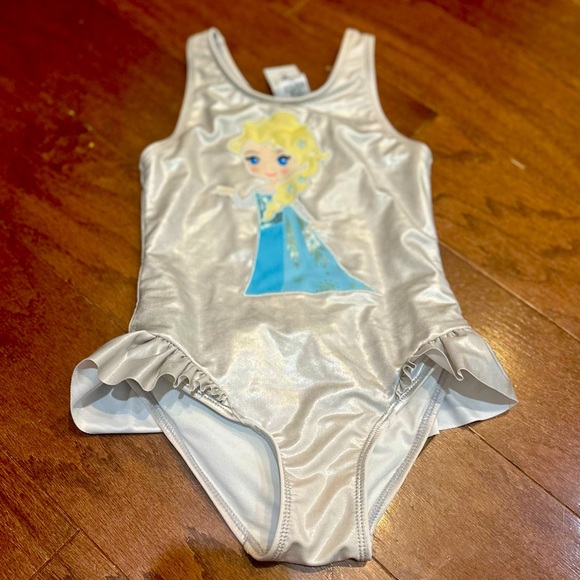Disney | Swim | Disney Frozen Elsa Swimsuit One Piece Ruffle Tulle Blue ...
